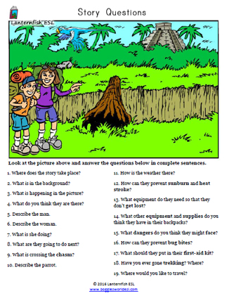 Story Questions: Jungle Explorers